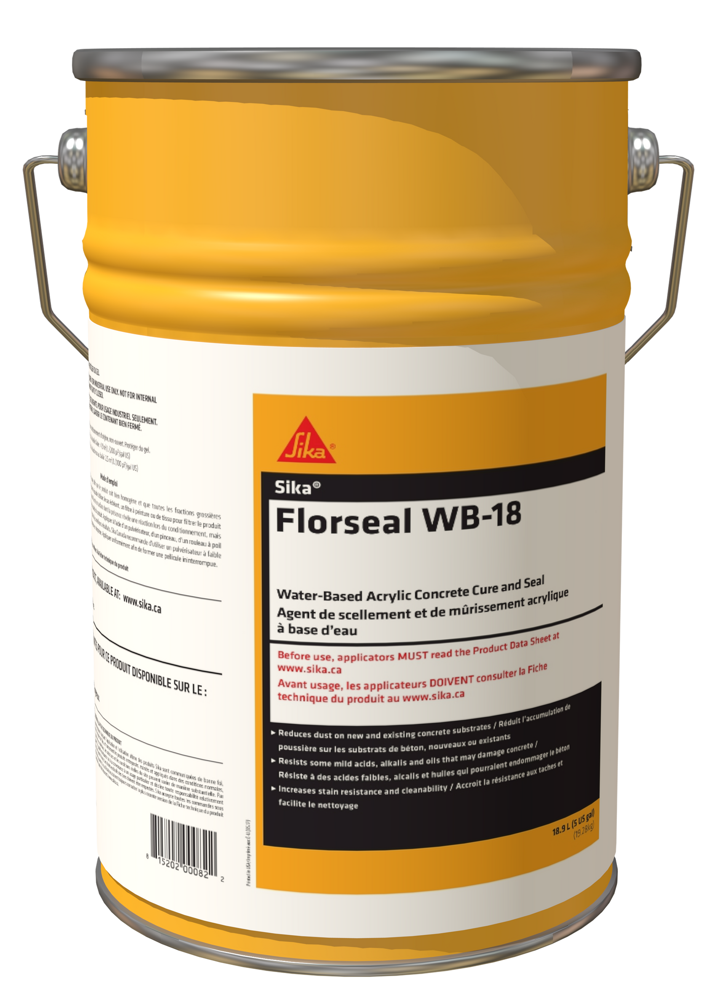Sika - Florseal WB-25 Sealing and Curing Agent 18.9 L ||455877 – Ceramed